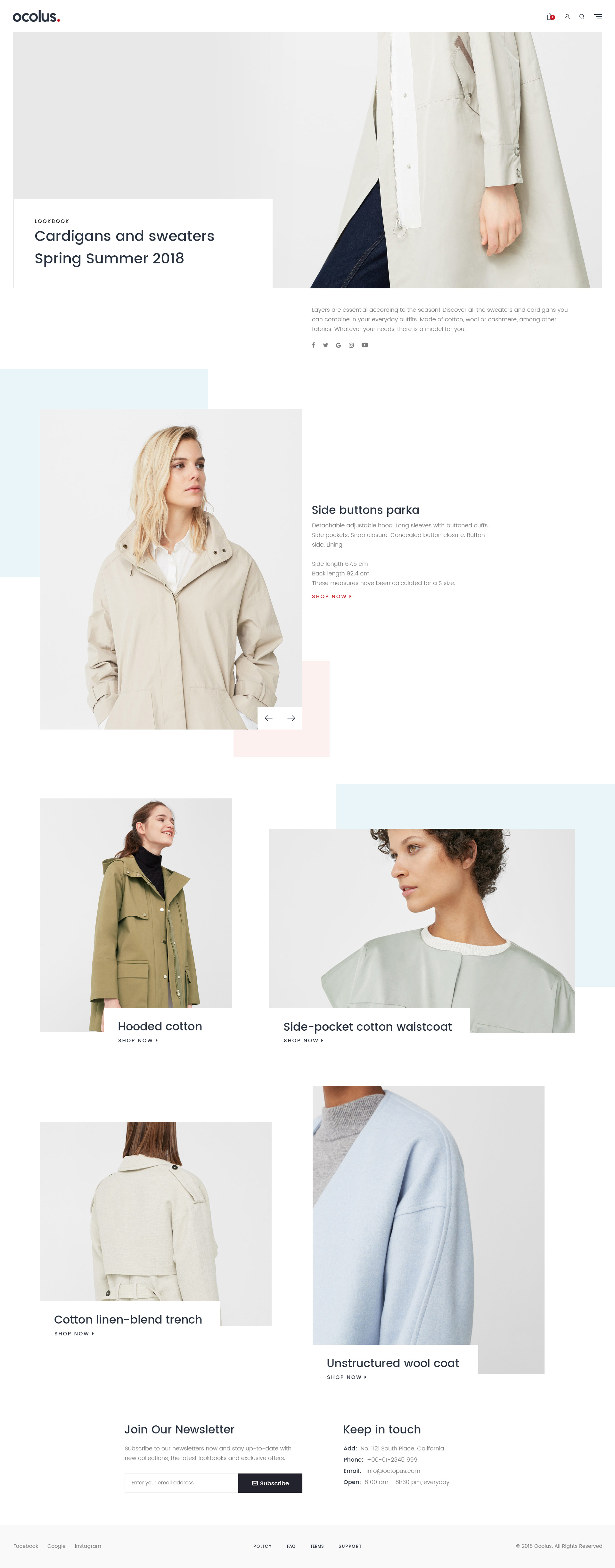 Ocolus - Creative & Modern Multi-Purpose eCommerce PSD Template by District_11